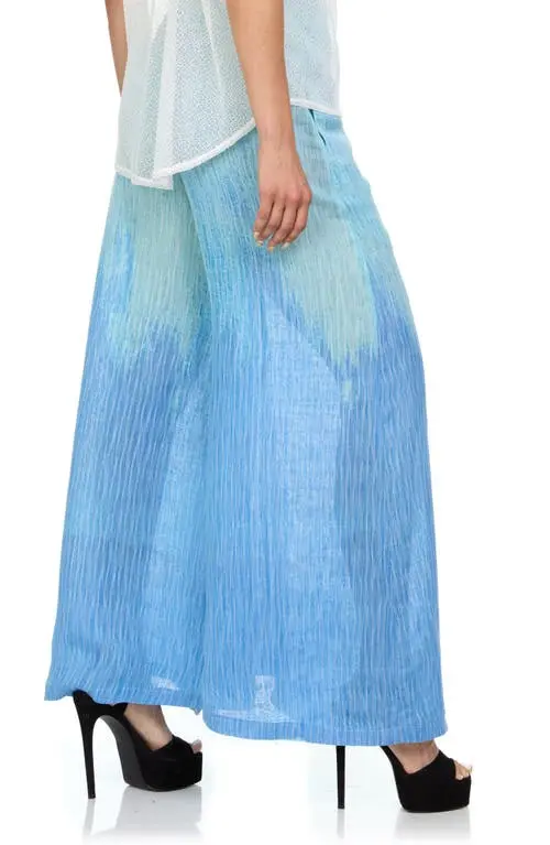 KAHINDO Flared Ombre Organza Trousers