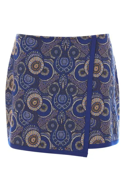 KAHINDO Ornate Jacquard Wrap Skirt