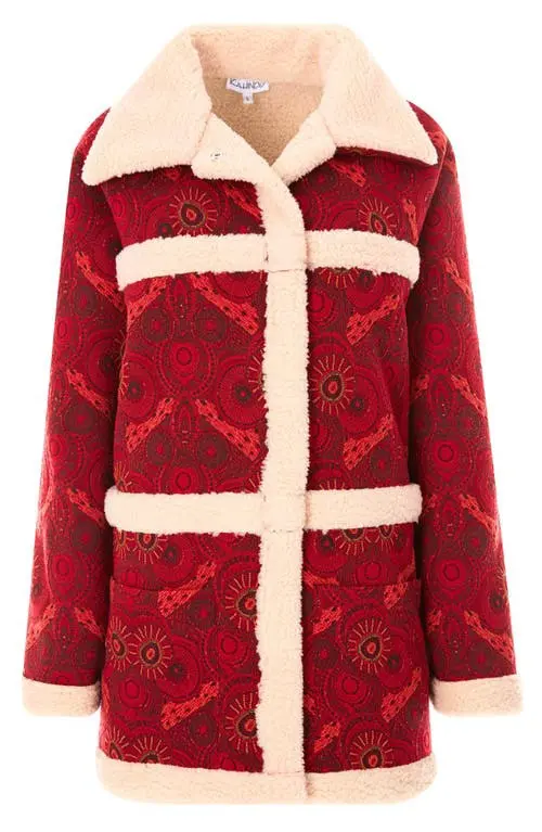 KAHINDO Maputo Shearling Printed Coat
