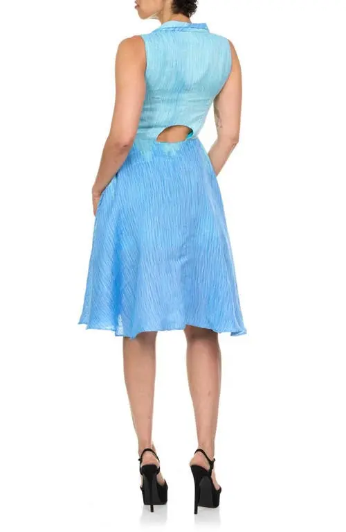 KAHINDO Double Collar Ombre Dress