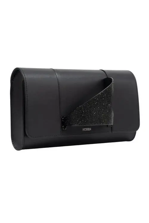Perrin L'eiffel Strass Clutch - Black