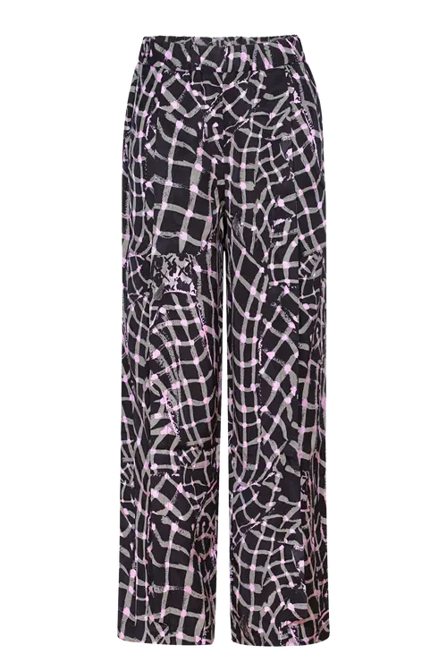 UNTITLED IN MOTION Pluos Relaxed-fit Silky Trousers - Folds