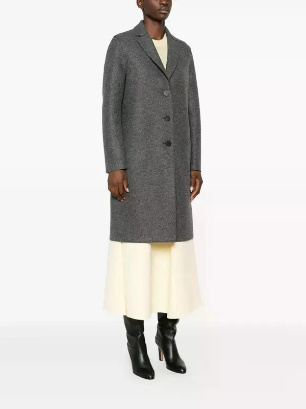 Harris Wharf London Buttoned Single-breasted Coat