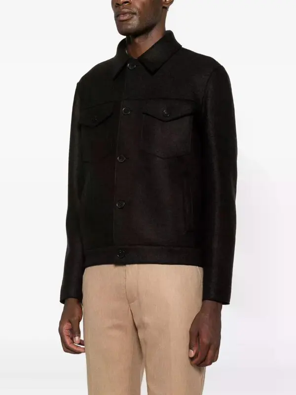 Harris Wharf London Buttoned Chest-pocket Jacket