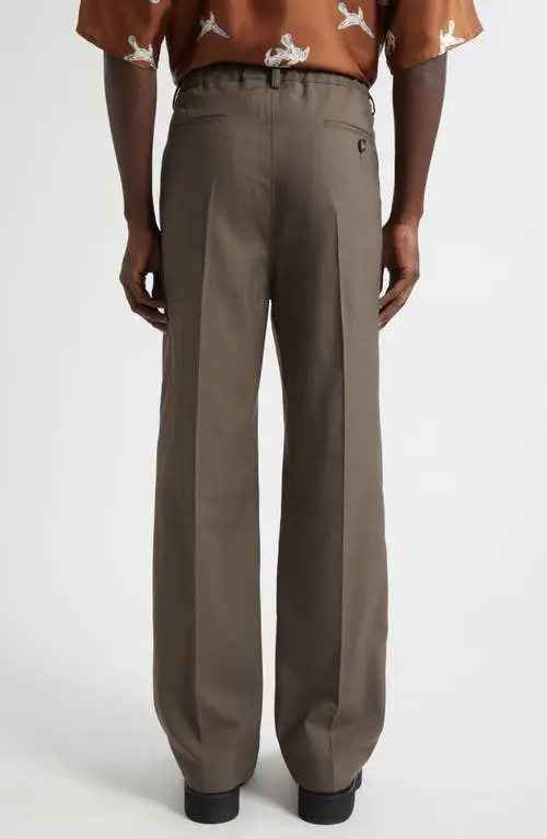 Marni Pleated Virgin Wool Wide-leg Trousers