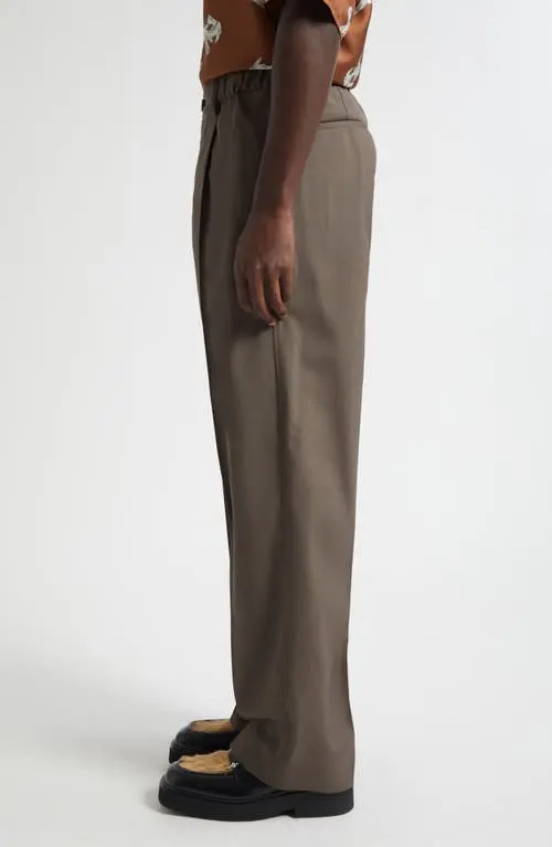 Marni Pleated Virgin Wool Wide-leg Trousers