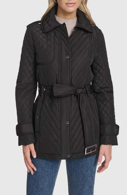 Andrew Marc Brinklee Water-resistant Quilted Jacket - Black