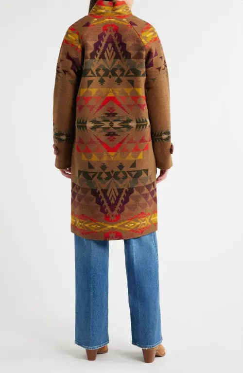 Pendleton Autumn Birch Archive Virgin Wool Blend Blanket Coat
