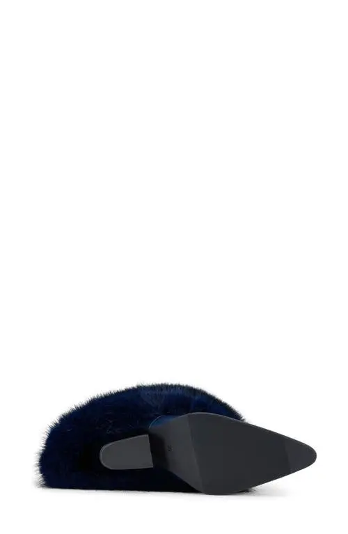 AZALEA WANG Friata Faux Fur Western Boots
