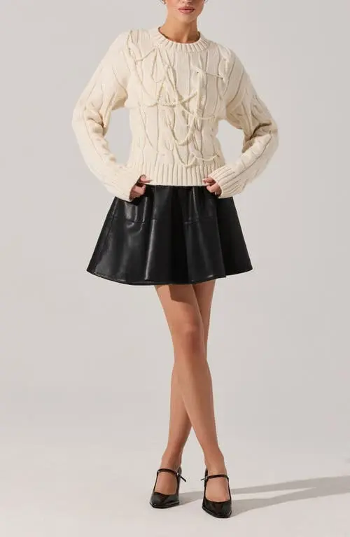Astr The Label Pennina Cable Sweater