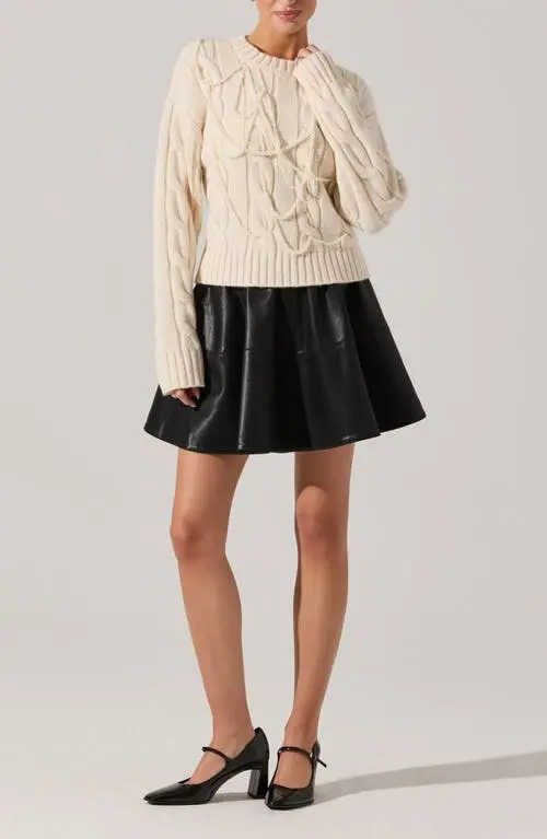 Astr The Label Pennina Cable Sweater