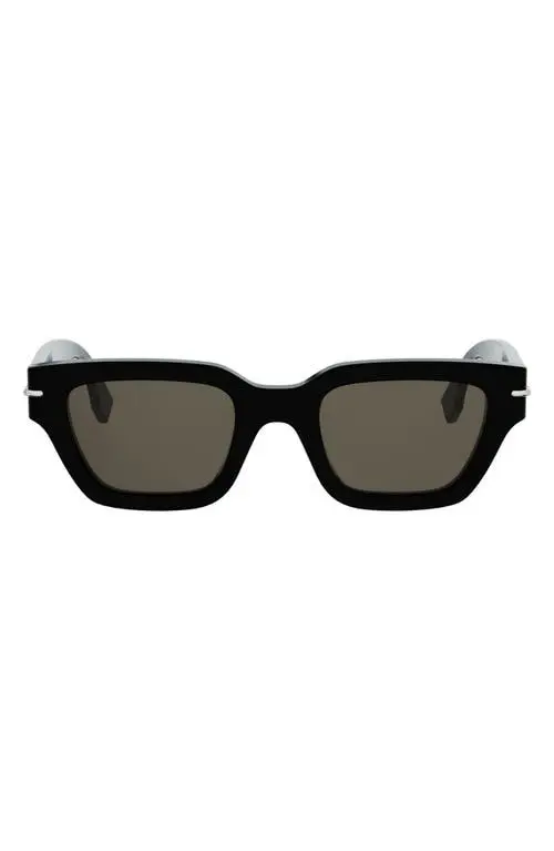 Fendi Selleria 50mm Rectangular Sunglasses