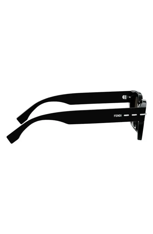 Fendi Selleria 50mm Rectangular Sunglasses