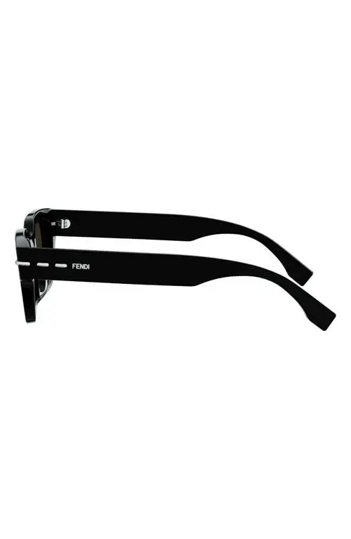 Fendi Selleria 50mm Rectangular Sunglasses