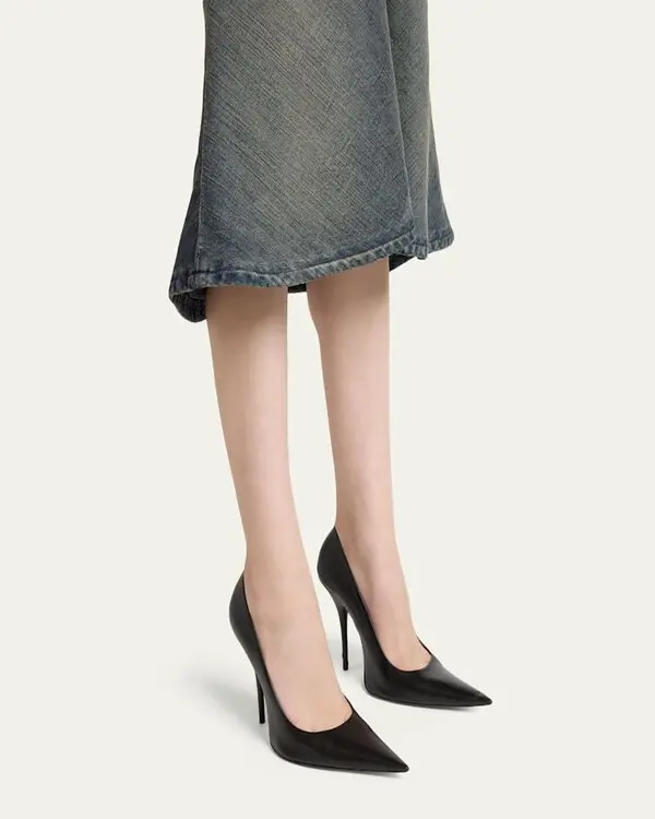 Balenciaga 90mm Avenue Leather Pumps