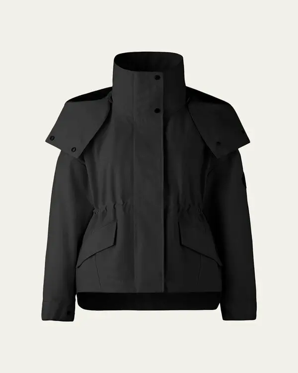 Canada Goose Olivine Oversized Jacket With Removable Hood - Black