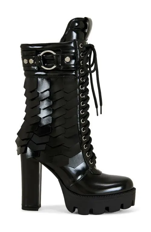 AZALEA WANG Gernot Platform Bootie - Black