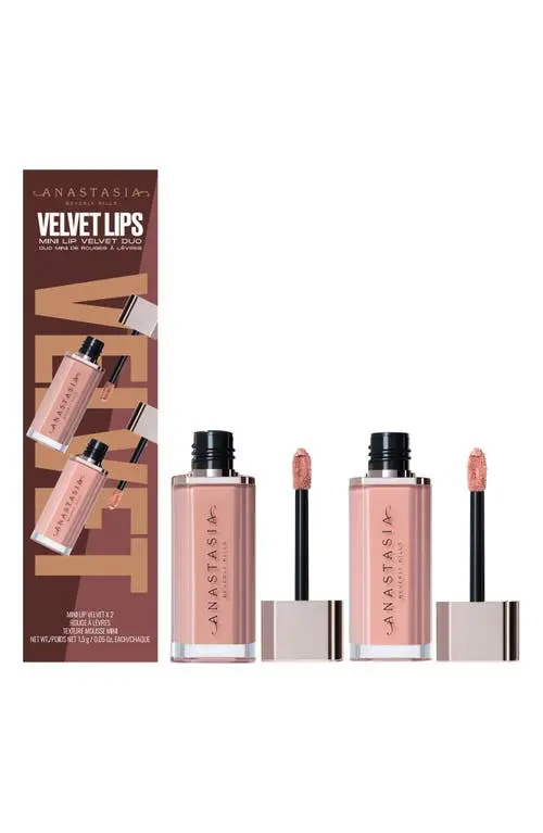 ANASTASIA BEVERLY HILLS Velvet Lips Mini Lip Velvet Duo Set - Pure Hollywood & Kiss