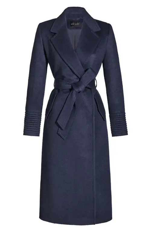 Sentaler Alpaca And Wool Wrap Coat