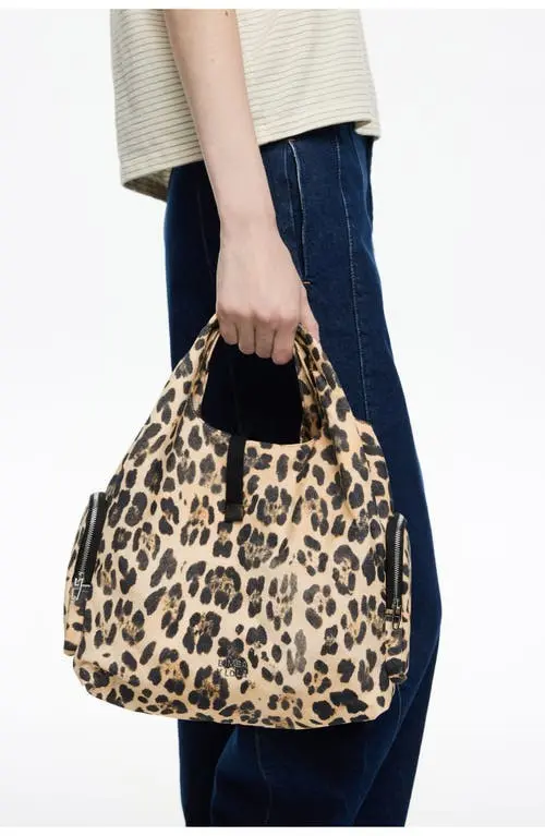 Bimba Y Lola Leopard Print Crossbody Bag