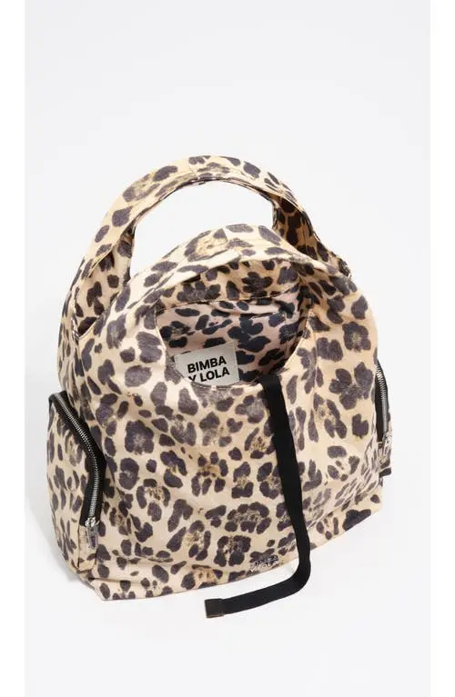 Bimba Y Lola Leopard Print Crossbody Bag
