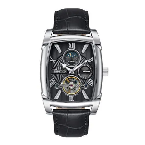 HERITOR AUTOMATIC Valentin Watch - Black