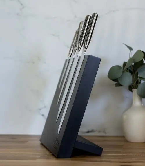 GLOBAL Magnetic Easel Knife Block - Black