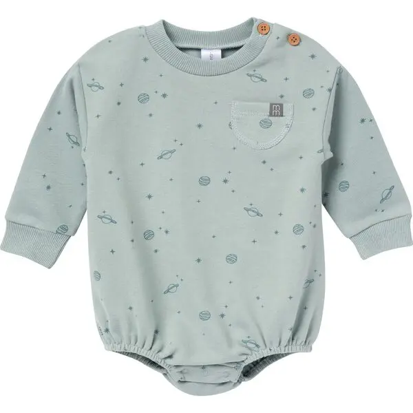 MODERN MOMENTS™ BY GERBER Long Sleeve Bubble Romper - Slate Galaxy