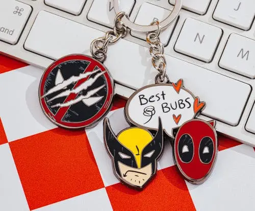 TOYNK Marvel Studios Deadpool & Wolverine Enamel Charm Keychain