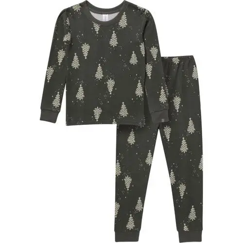 MODERN MOMENTS™ BY GERBER Hacci Sung Fit Footless Pajama Set - Christmas Tree