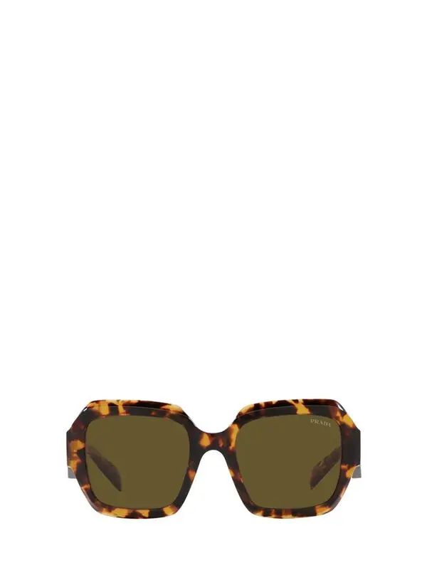 Prada Tortoiseshell Square Frame Sunglasses - Sage / Honey Tortoise