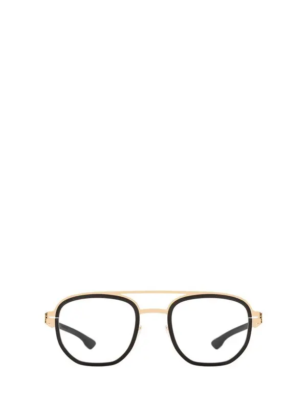 IC! BERLIN Aviator Eyeglasses - Rose - Gold - Black