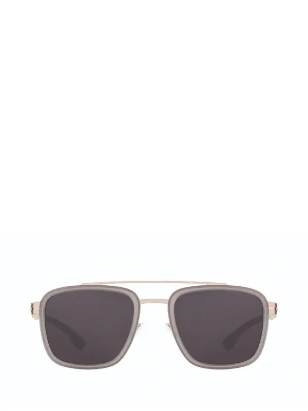 IC! BERLIN Aviator Sunglasses - Bronze - Grey - Matt