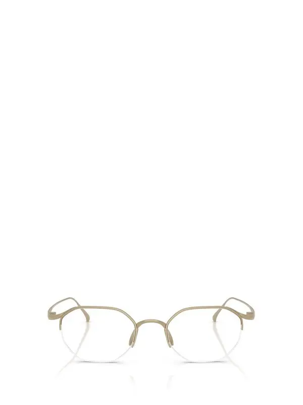 Giorgio Armani Oval Eyeglasses - Matte Soft Gold
