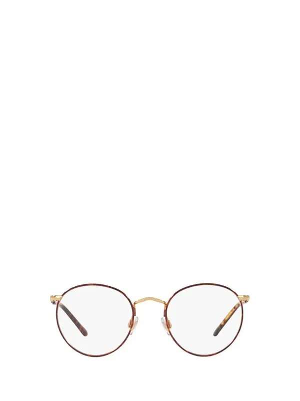 Polo Ralph Lauren Eyeglasses Round Frame - Havana On Shiny Gold
