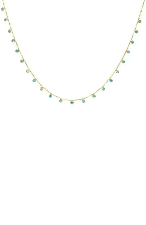 DEAN DAVIDSON Orsay Charm Necklace - Blue Topaz Cz