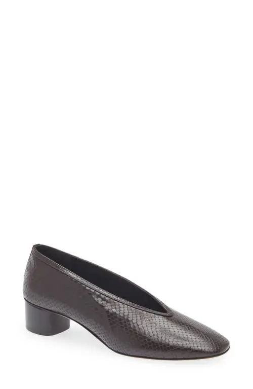 Le Monde Beryl Luna Snakeskin Embossed Pumps - Printed Python