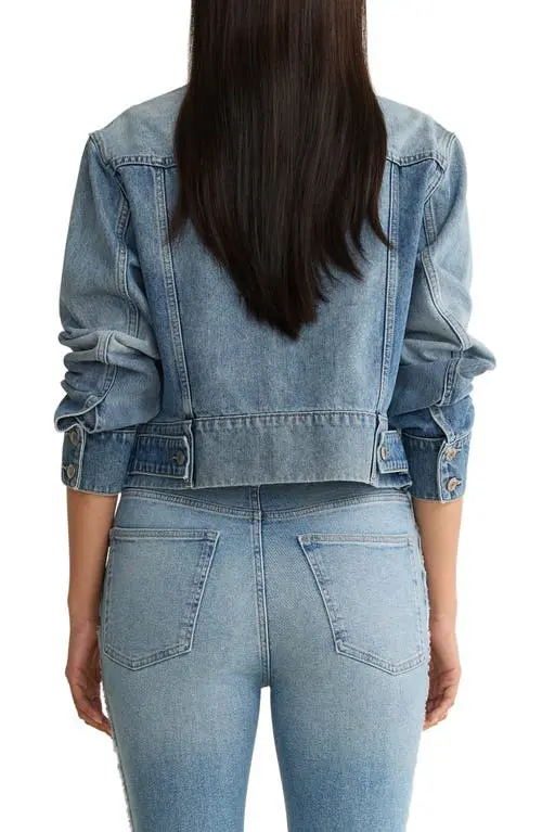 Warp + Weft Cropped Denim Jacket