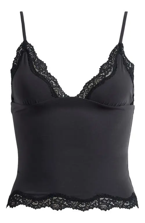 SKIMS Fits Everybody Lace Triangle Camisole - Onyx
