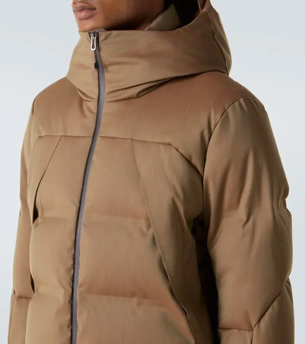 Sease Nordend Wool-blend Down Jacket - Brown