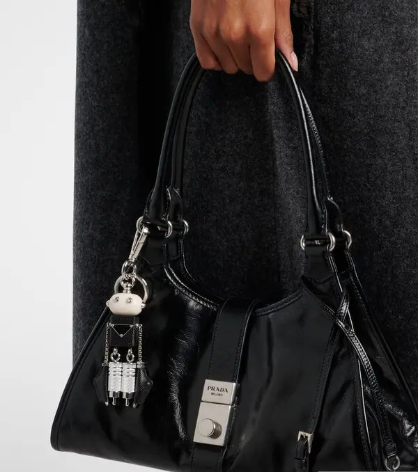 Prada Leather Bag Charm