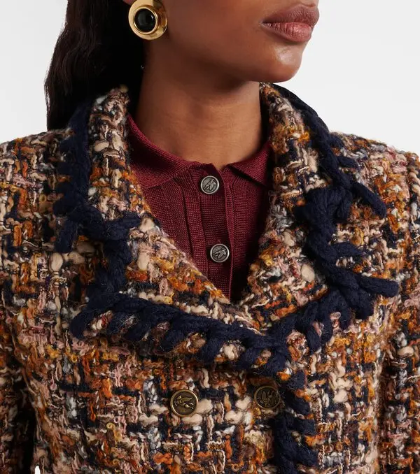 Etro Paisley Tweed Blazer