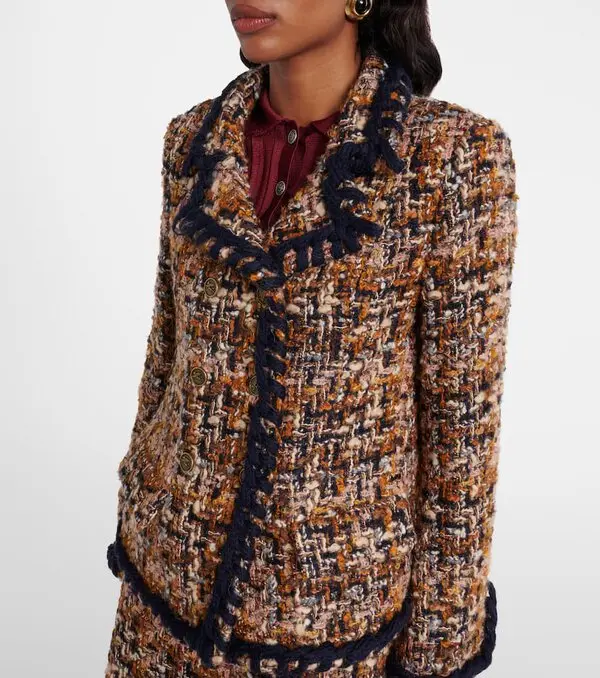 Etro Paisley Tweed Blazer