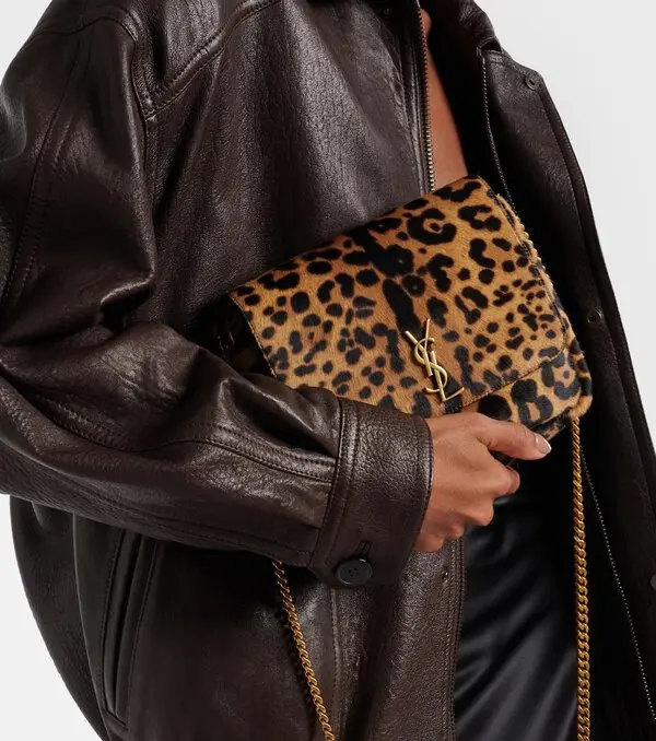 Saint Laurent Kate Supple Calf Hair Shoulder Bag