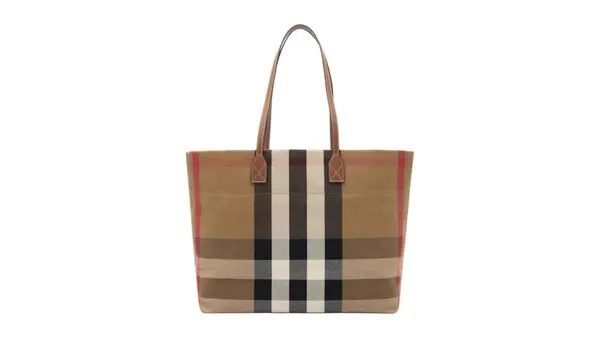 Burberry London Check Canvas Medium Tote