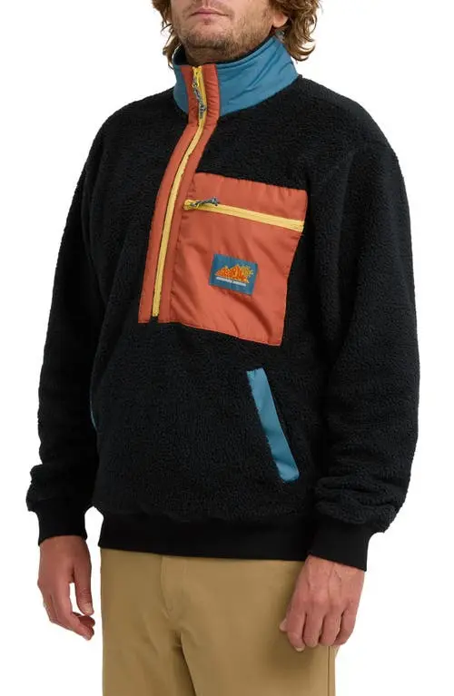 BILLABONG Colorblock Fleece Zip-up Jacket
