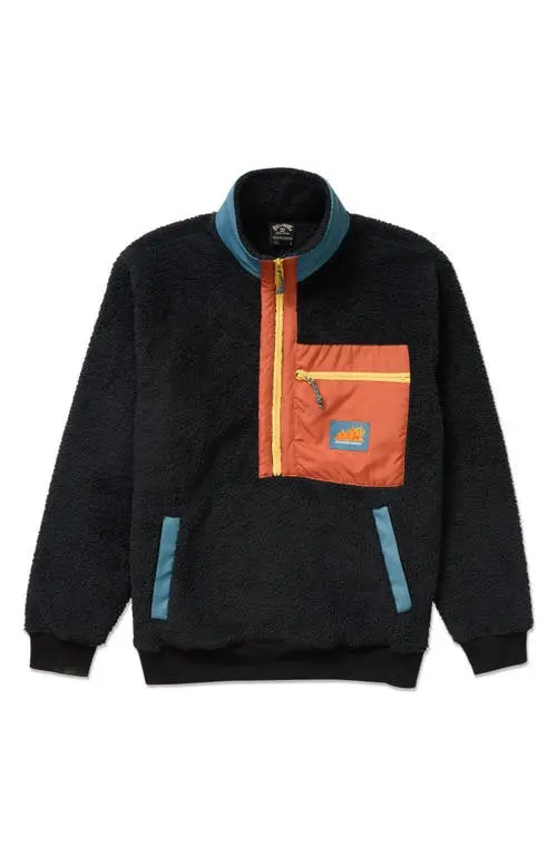 BILLABONG Colorblock Fleece Zip-up Jacket