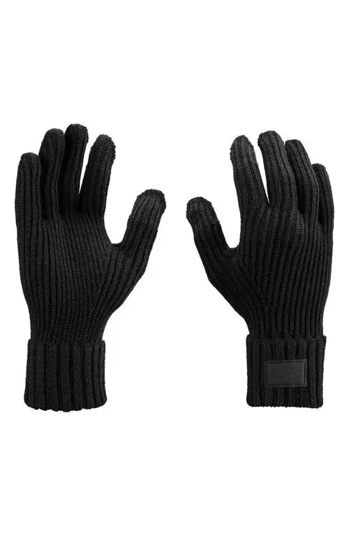 Nike City Rib Knit Gloves - Black/black