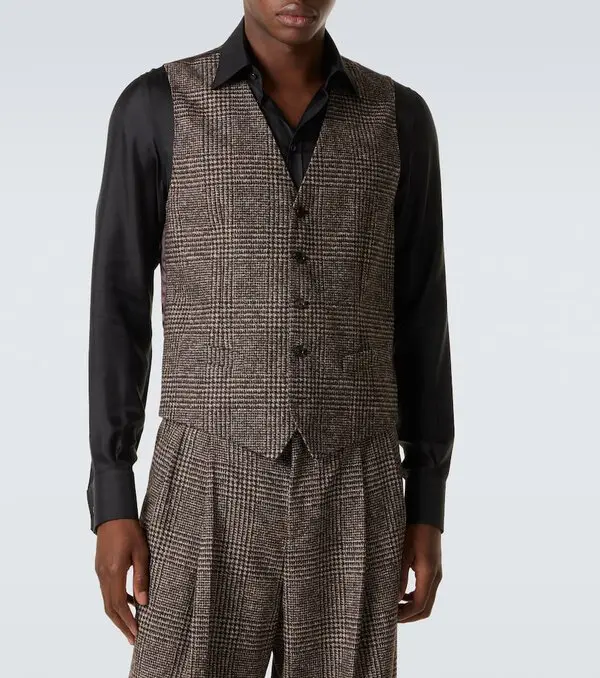 Dolce & Gabbana Checked Single-breasted Vest