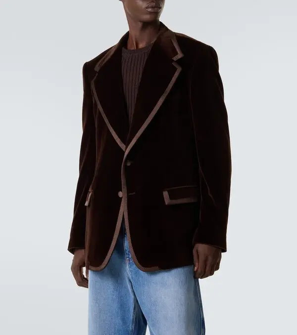 Dolce & Gabbana Cotton And Silk Velvet Blazer